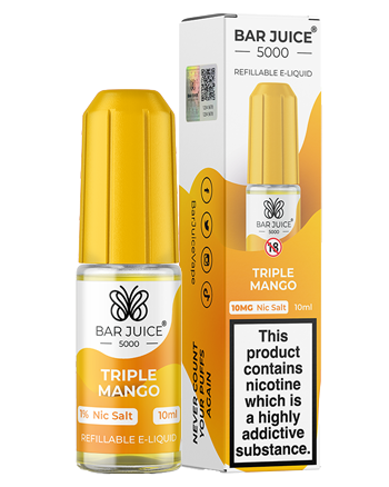Triple Mango Nic Salt eLiquid by Bar Juice 5000 - Vapox UK